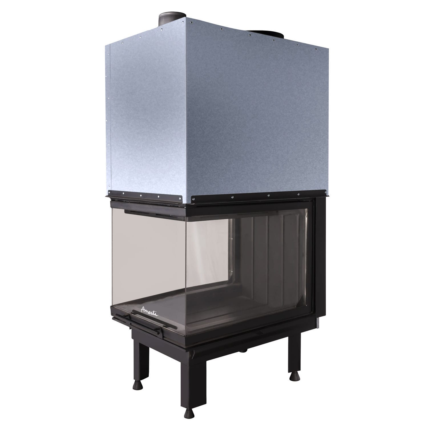 Chimenea insertable de 3 caras - TRIFACIAL - AMESTI FIREPLACES - de ...