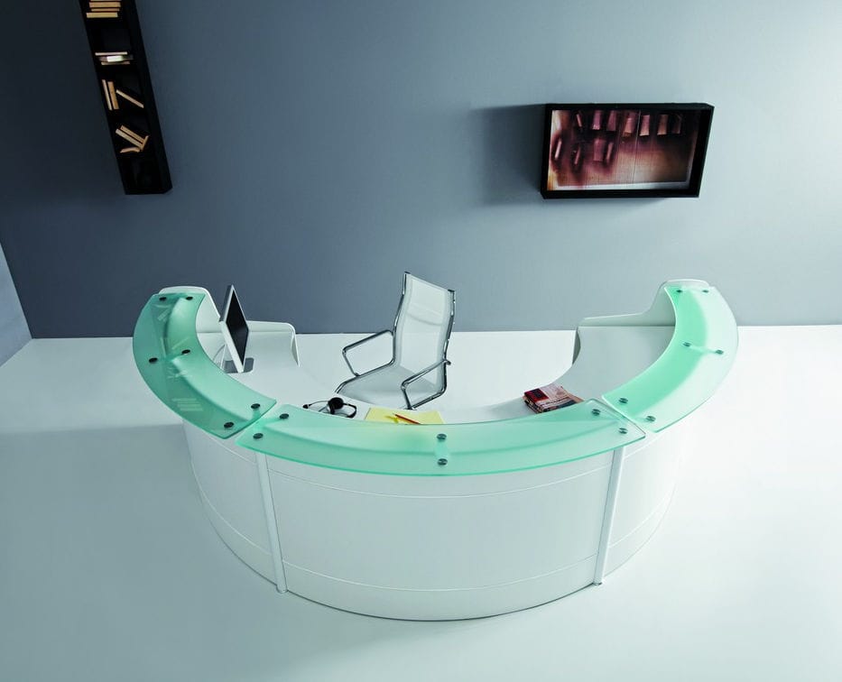 Mostrador de recepción en arco de círculo - RECEPTION - NEWFORM Ufficio ...