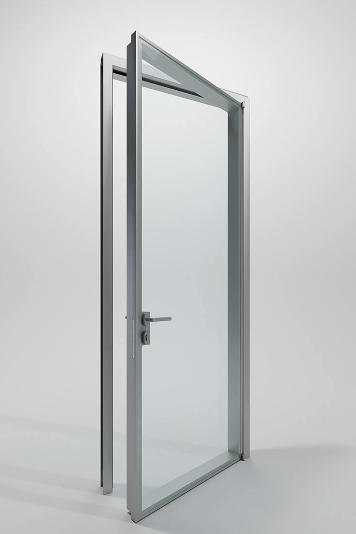 Puerta de interior - SCREEN - DIVILUX - de vidrio / abatible ...