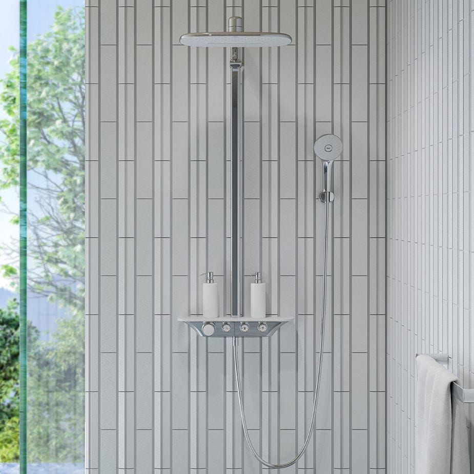 Set de ducha de pared - INAX - contemporáneo / con alcachofa / con ...