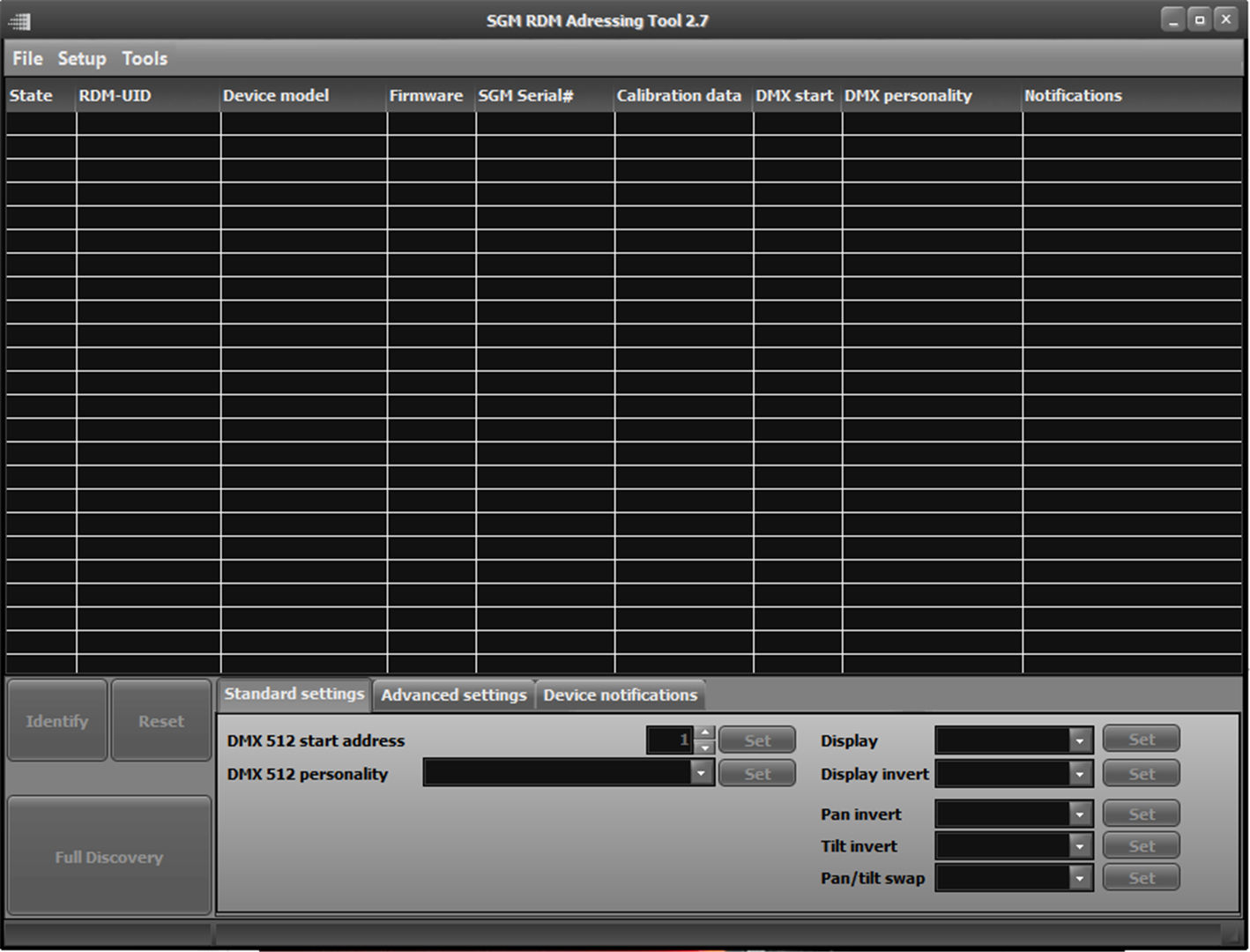 Programa de gestión - RDM - SGM Light