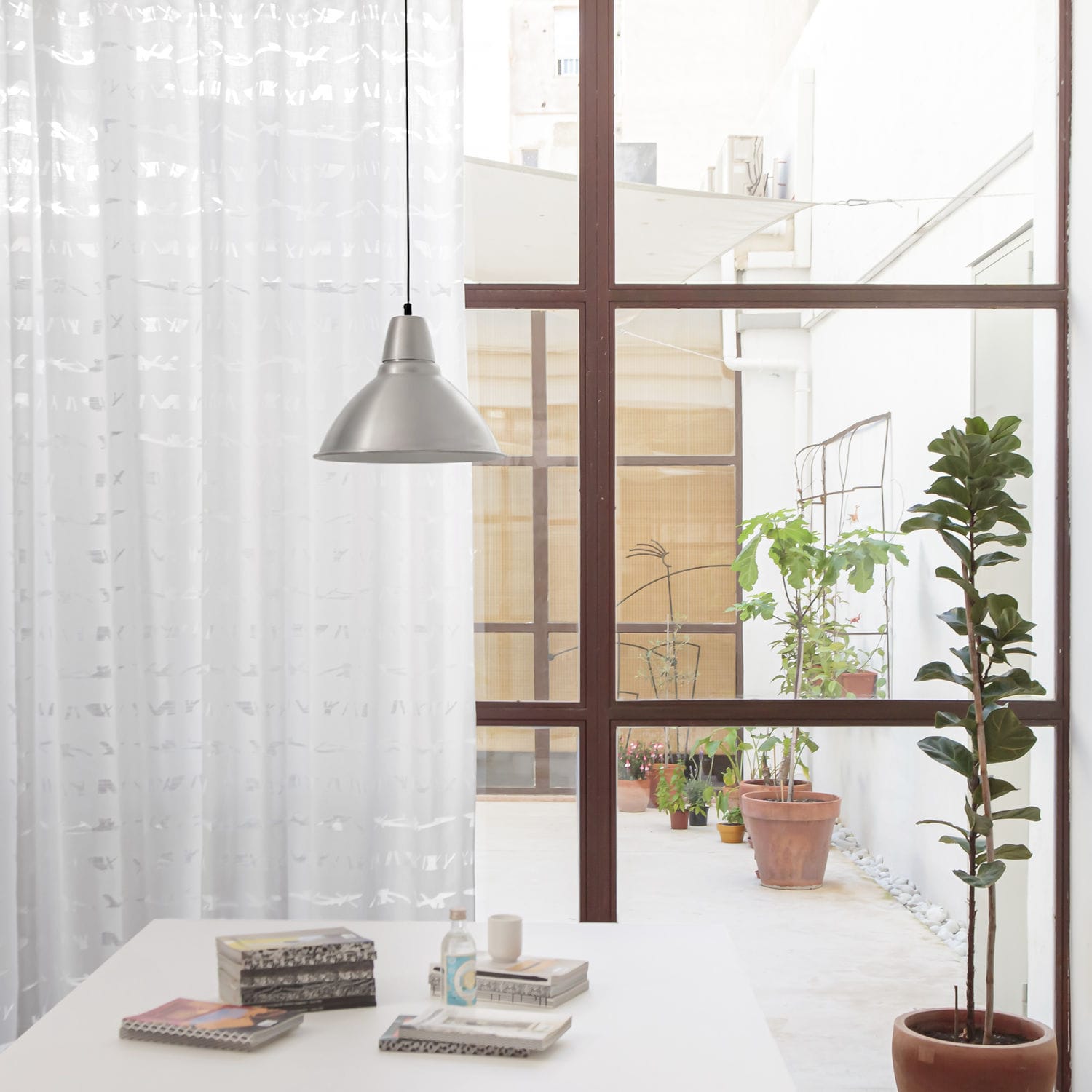 Tela para cortinas - Atlas - Equipo DRT - con motivos decorativos / de ...