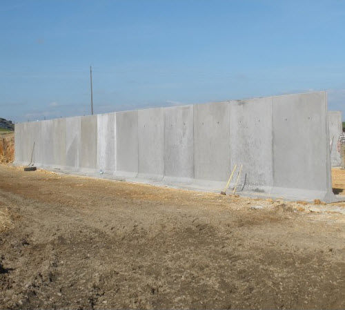 Muro de hormigón armado - T - ALKERN - prefabricado / con paneles modulares