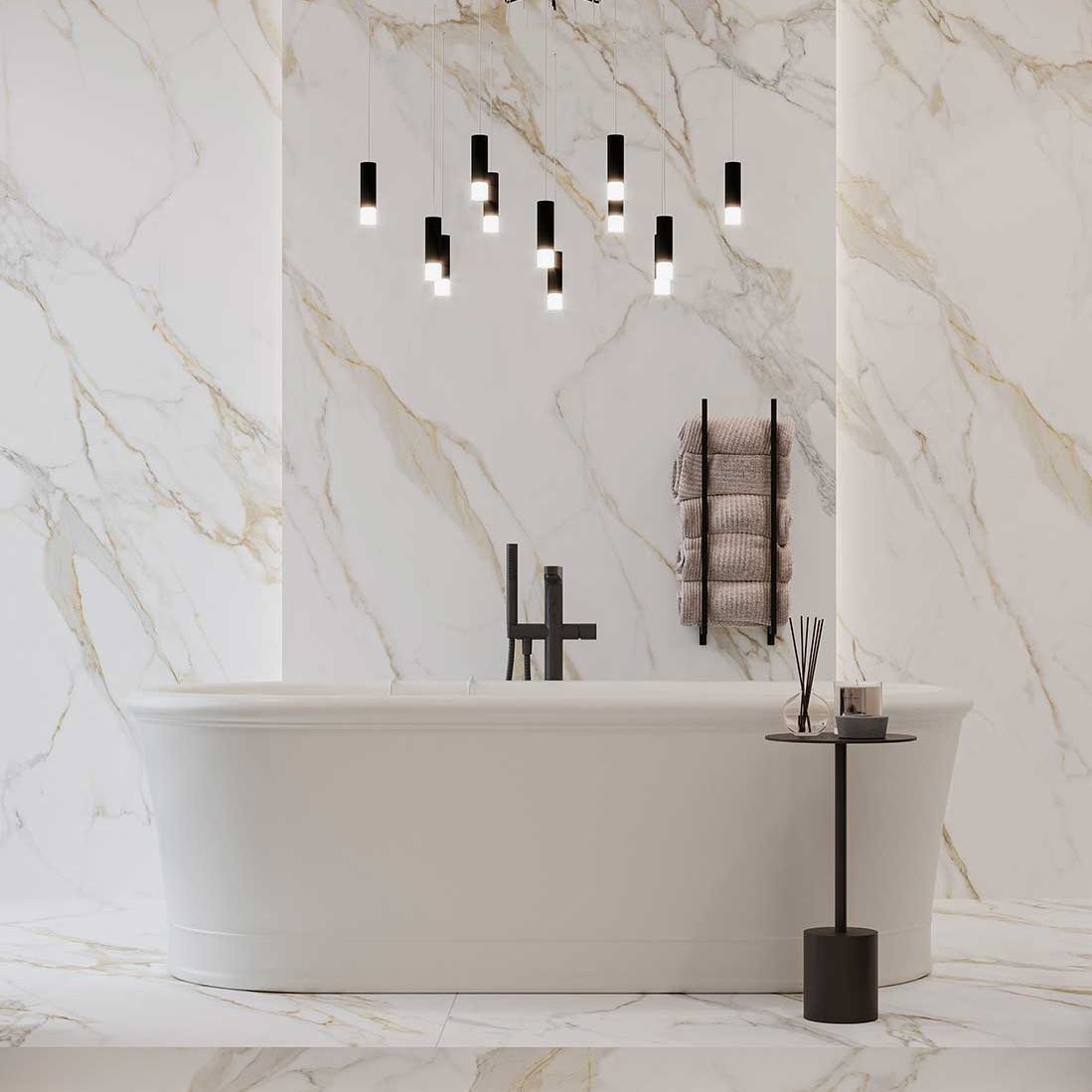 Panel decorativo para mueble - Calacatta Roma - NEOLITH - para cuarto ...