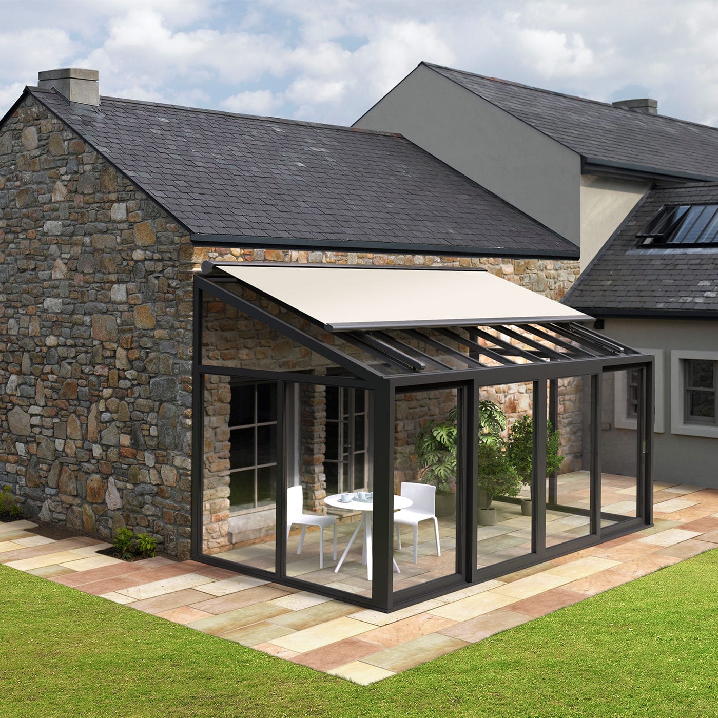 Toldo con cofre - ZEROGRADI - Gibus SPA - motorizado / para terraza ...