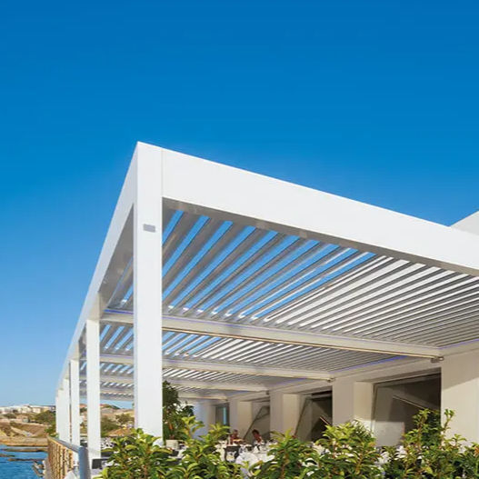 Pérgola adosada - PORTO TORRES - ITALY - Gibus SPA - de metal / con ...