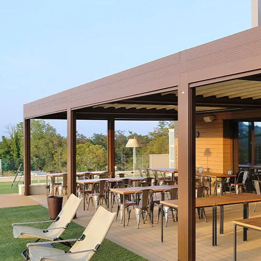 Pérgola adosada - BALDORIA BREWPUB - Gibus SPA - de tejido / con ...