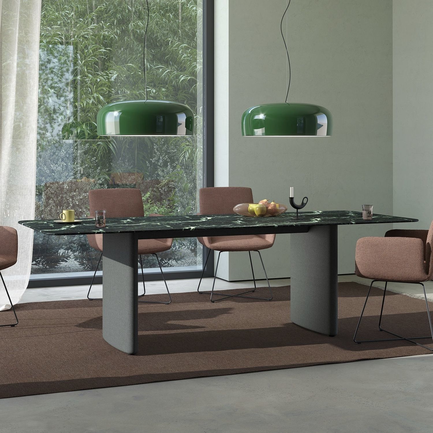 Mesa contemporánea - Ipa - COR - de madera maciza / de MDF lacado / de ...