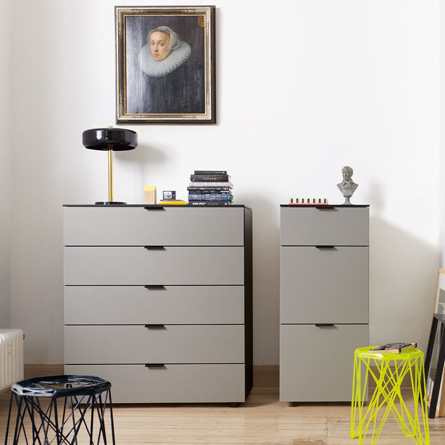 Cajonera contemporánea - CUBE CHANGE - interlübke - de madera lacada ...