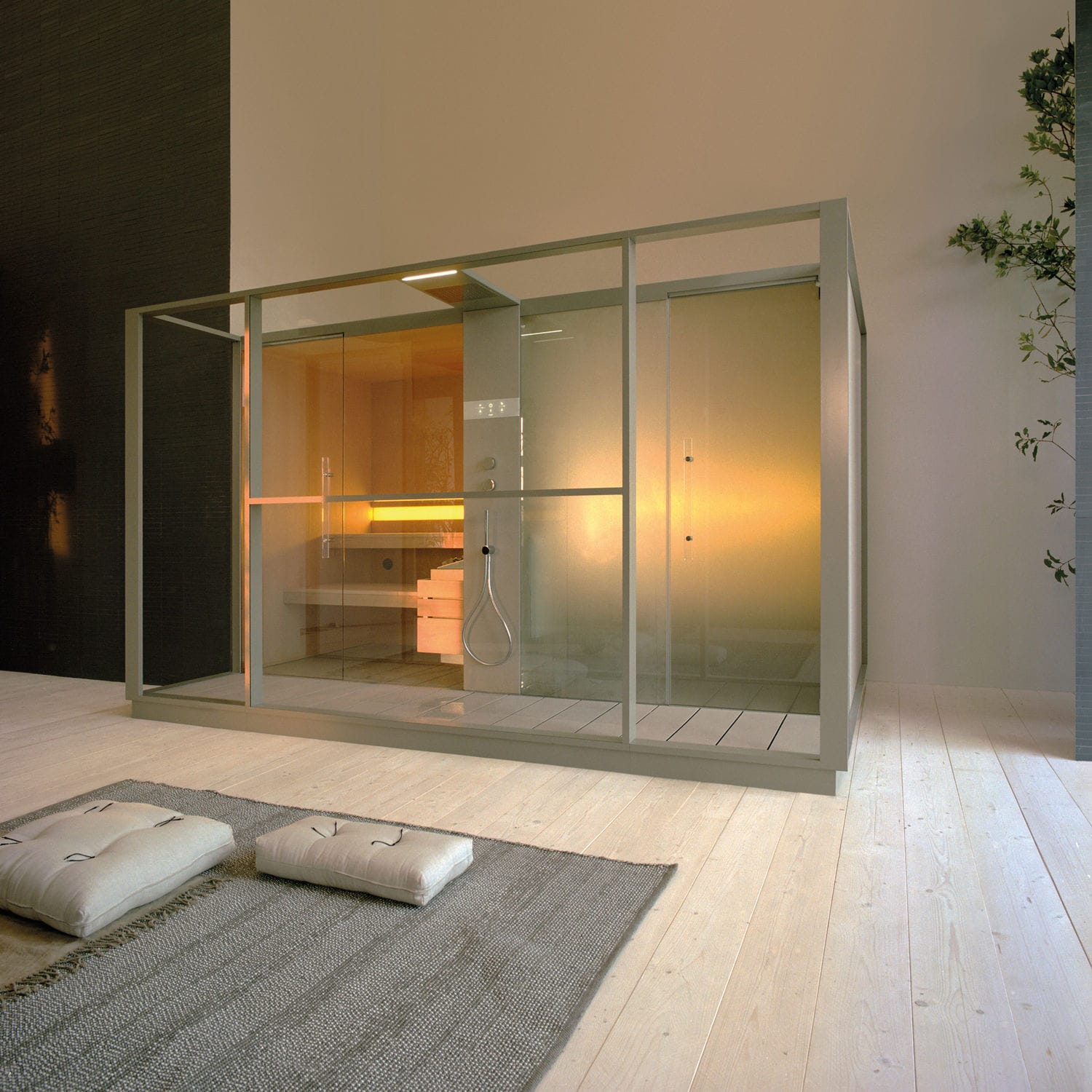 Sauna baño turco - LOGICA - EFFEGIBI - para uso residencial / de madera ...