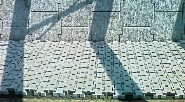 Drenaje De Muro De Contención Entrelazado Abierto