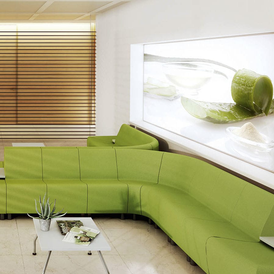 Banqueta modular - IZAR - SOKOA - contemporánea / de tejido / para ...