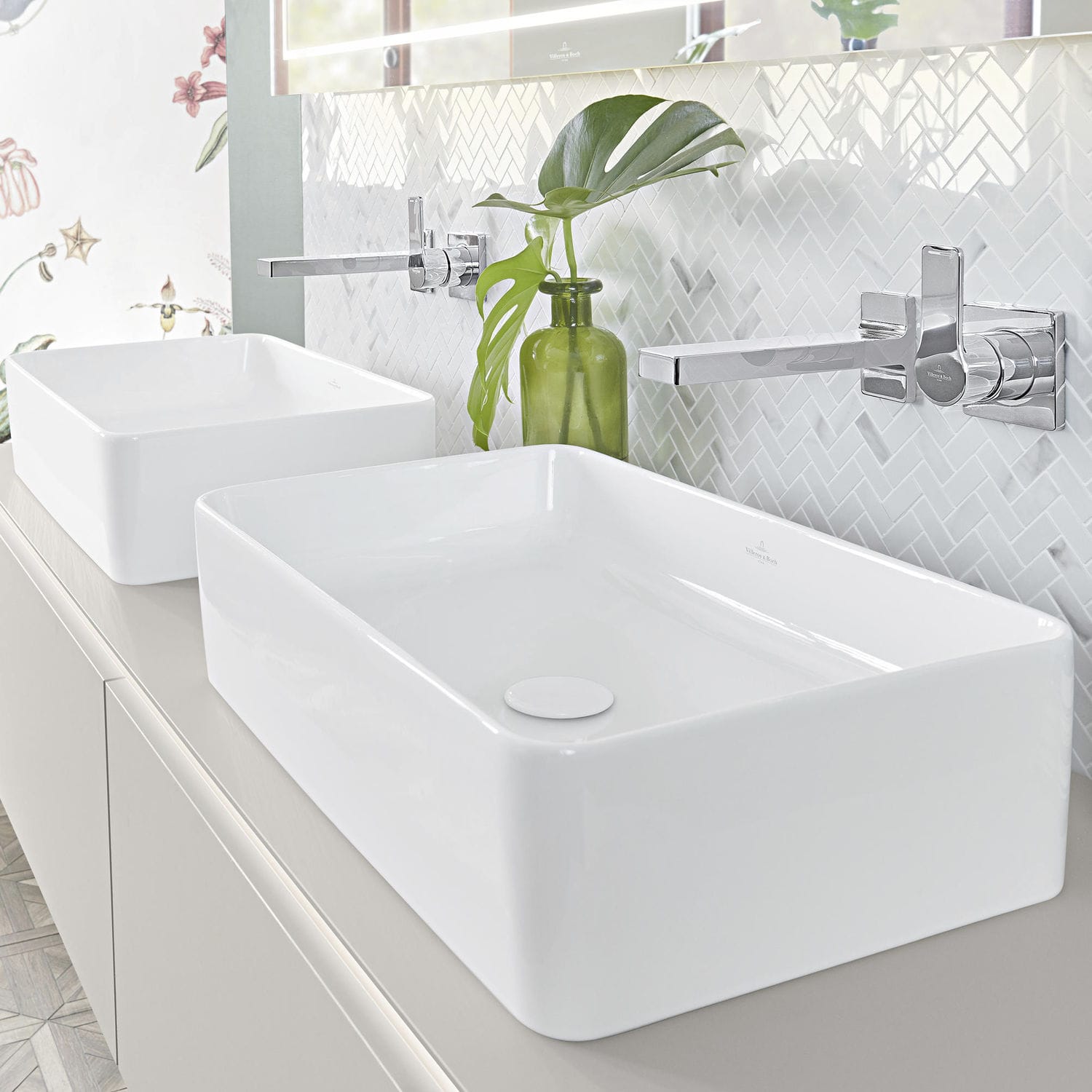 Lavabo sobre mueble - COLLARO : 4A2056 - Villeroy & Boch - de cerámica ...
