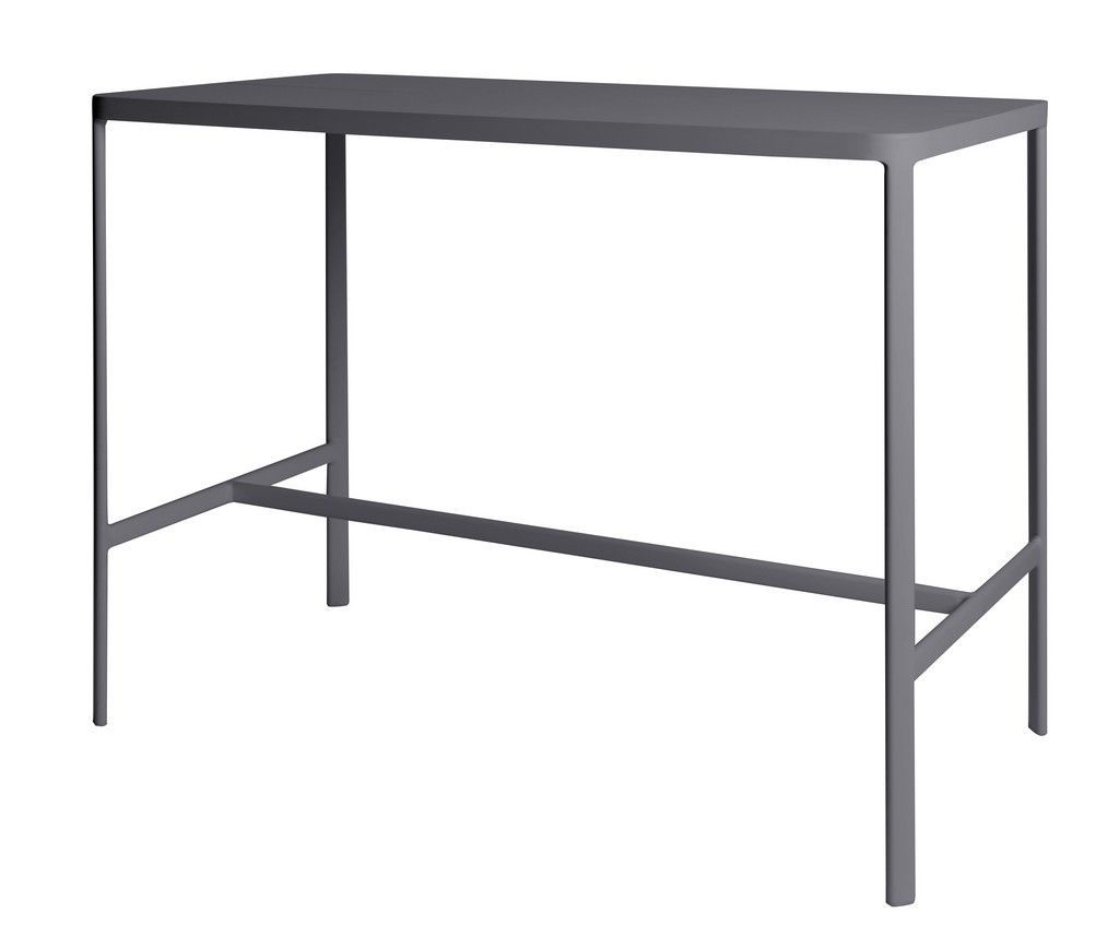 Mesa alta contemporánea - GRACE - Max Luuk - de aluminio / rectangular / para uso residencial