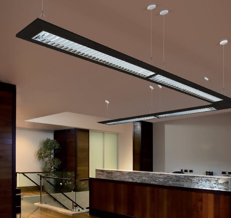 Luminaria suspendida - ECLISSE - PLEXIFORM - LED / fluorescente ...