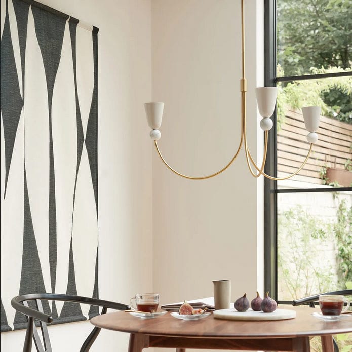 Lámpara araña clásica - GRAYSON - Heathfield - de latón / de mármol / 3 ...