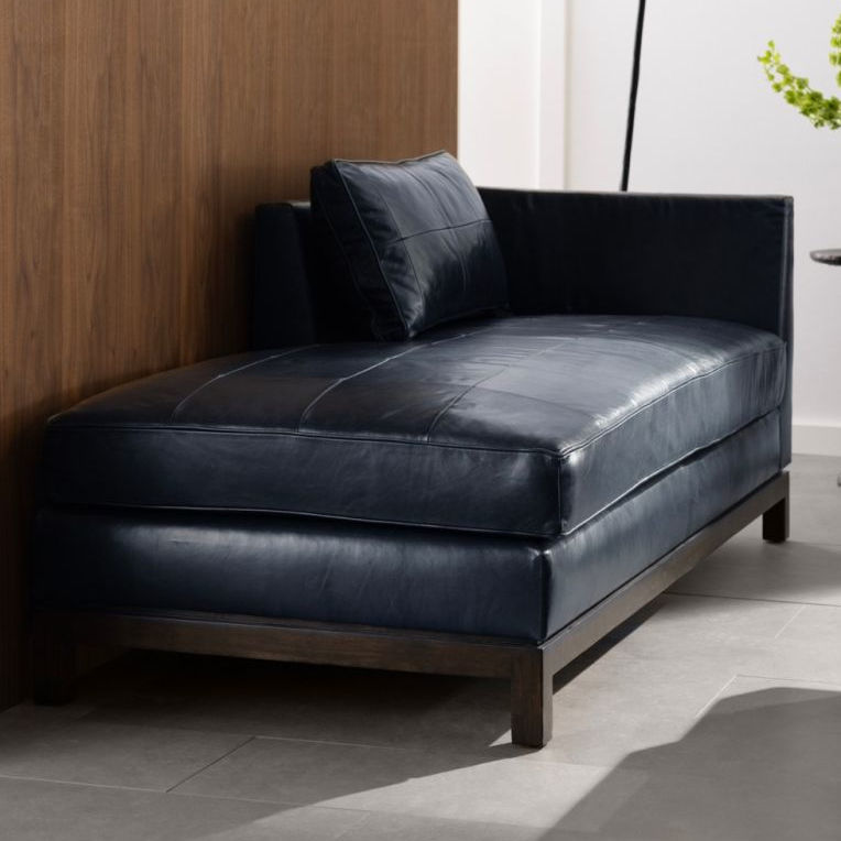 Diván contemporáneo - EDMOND - Arteriors Home - de cuero / de madera ...