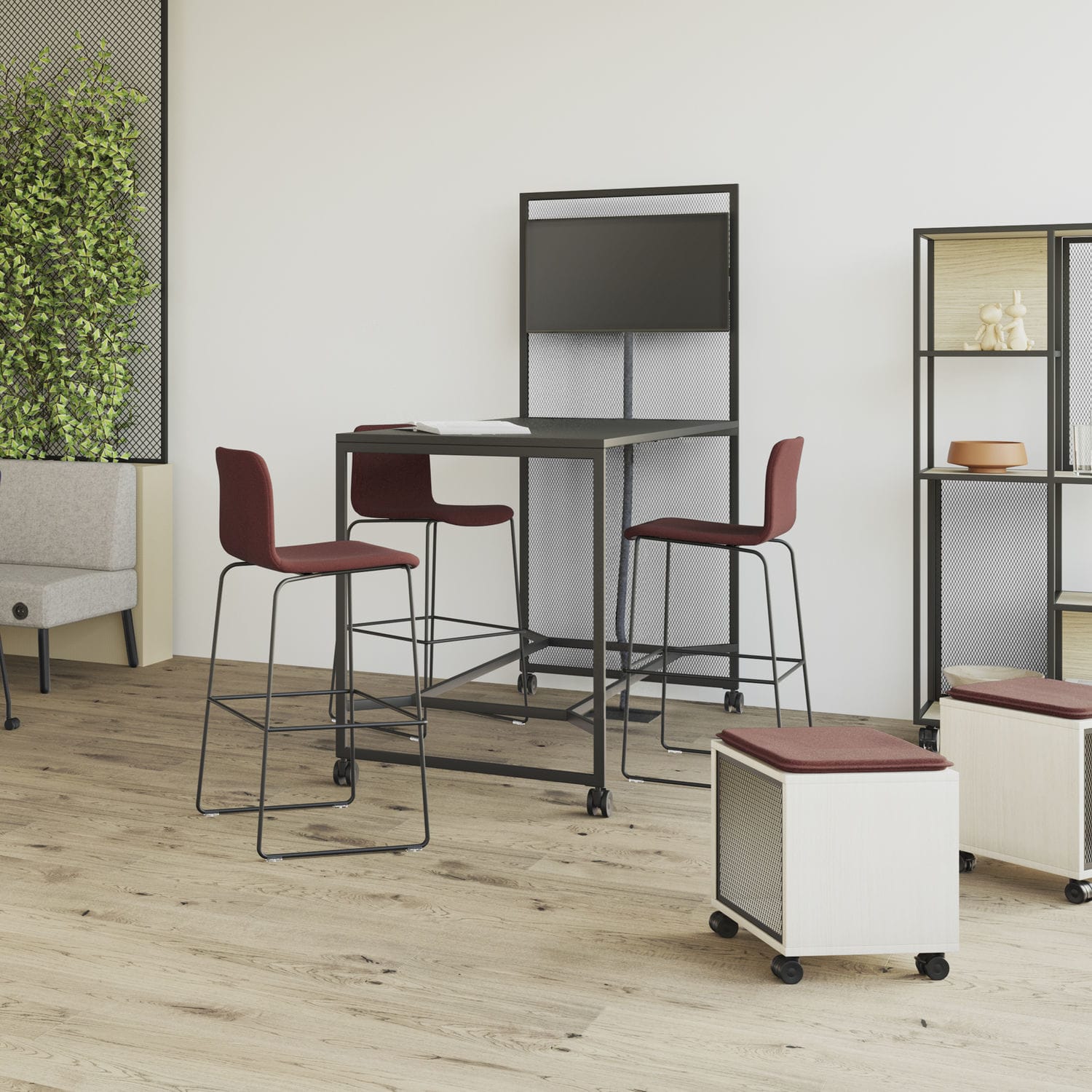 Taburete contemporáneo - VAPAA - Nowy Styl - de tejido / con base ...