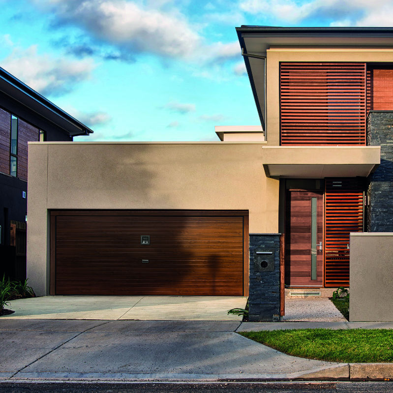 Puerta de garaje overlap - SOUND - Delta Overlap - de espuma de ...