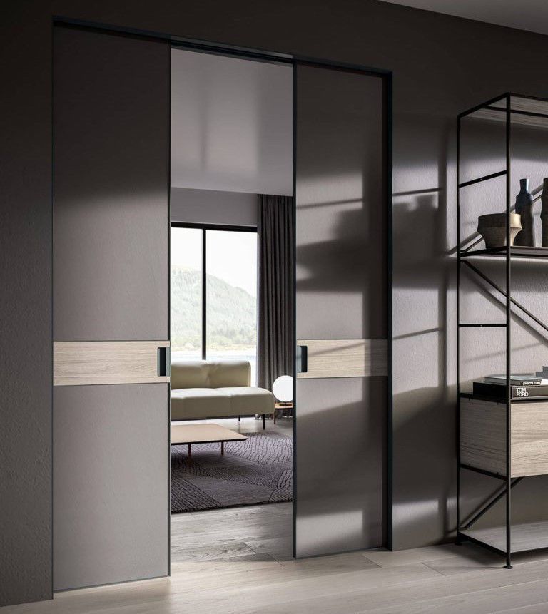 Sistema corredizo oculto para puerta corredera - MATERICA - adielle srl