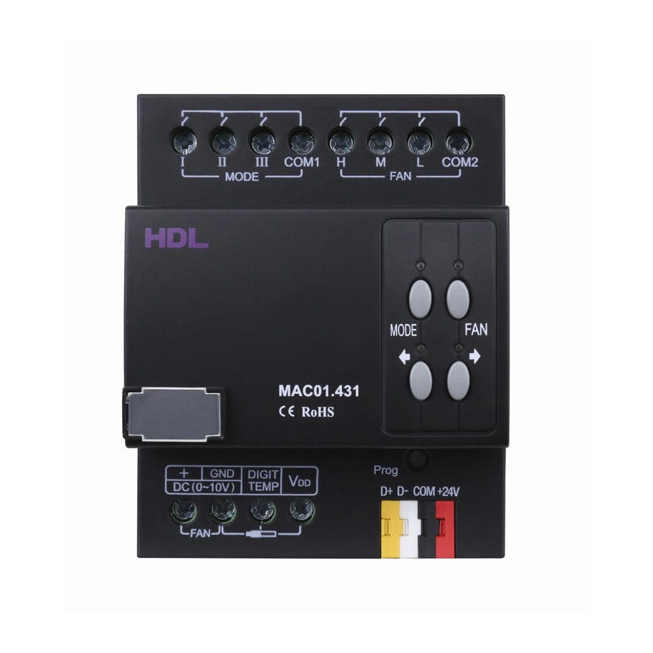 Módulo de control para climatización - HDL-MAC01.431 - HDL Automation Co., Ltd - en riel DIN ...
