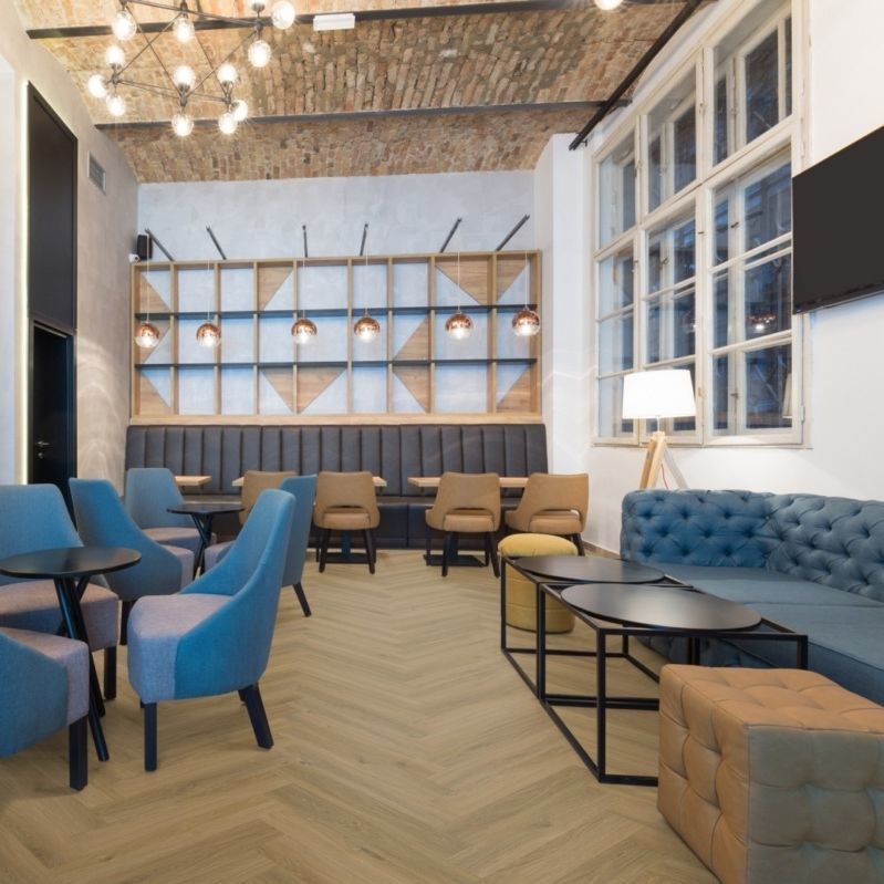 Pavimento ecorresponsable - MACADAMIA – HERRINGBONE - Aspecta Flooring - de vinilo / de interior ...