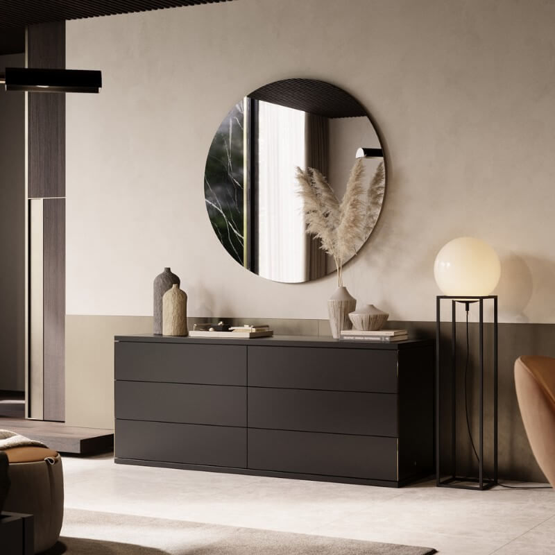 Cómoda contemporánea - CAIRO - Laskasas - de madera lacada mate ...