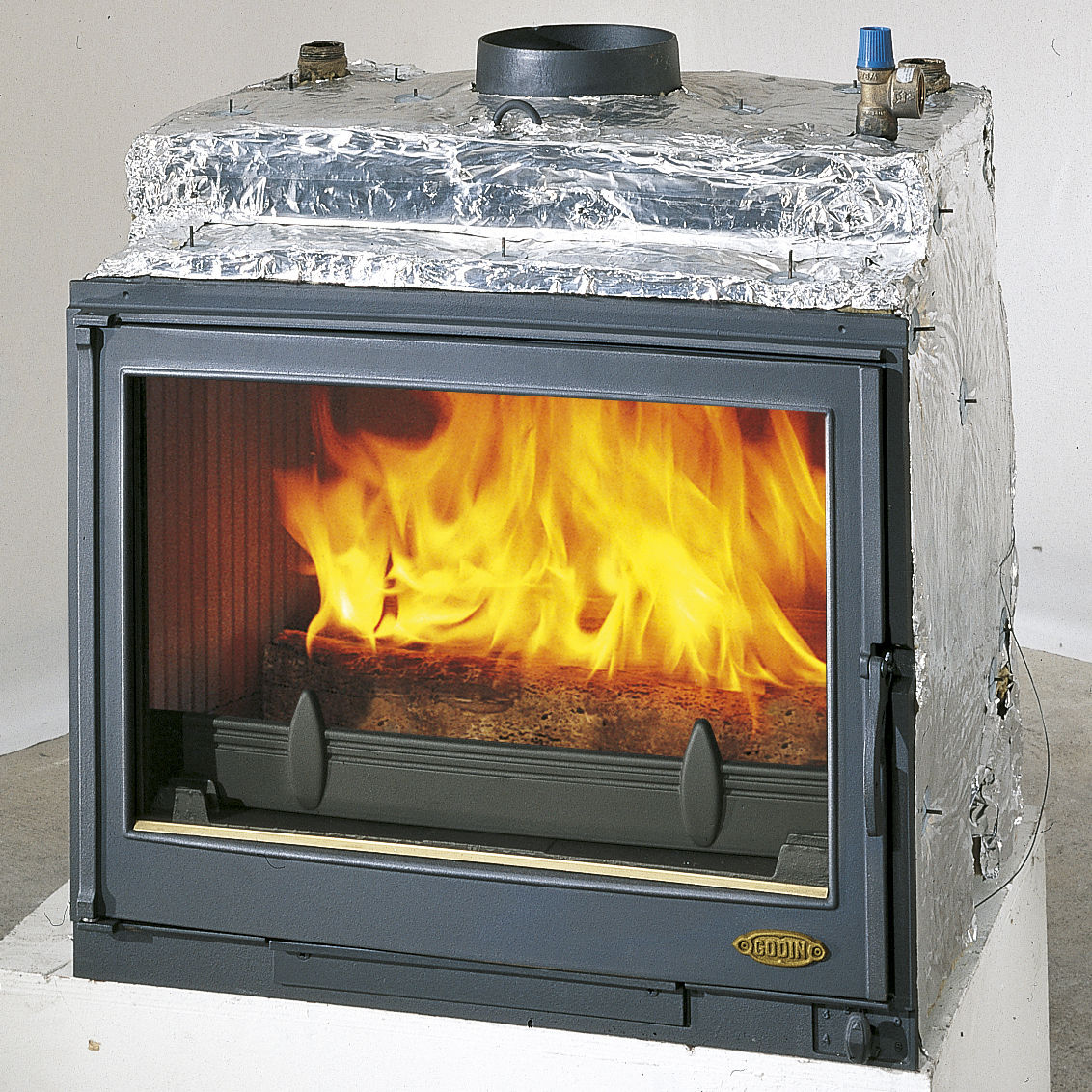Chimenea insertable de leña - HYDRO - GODIN export