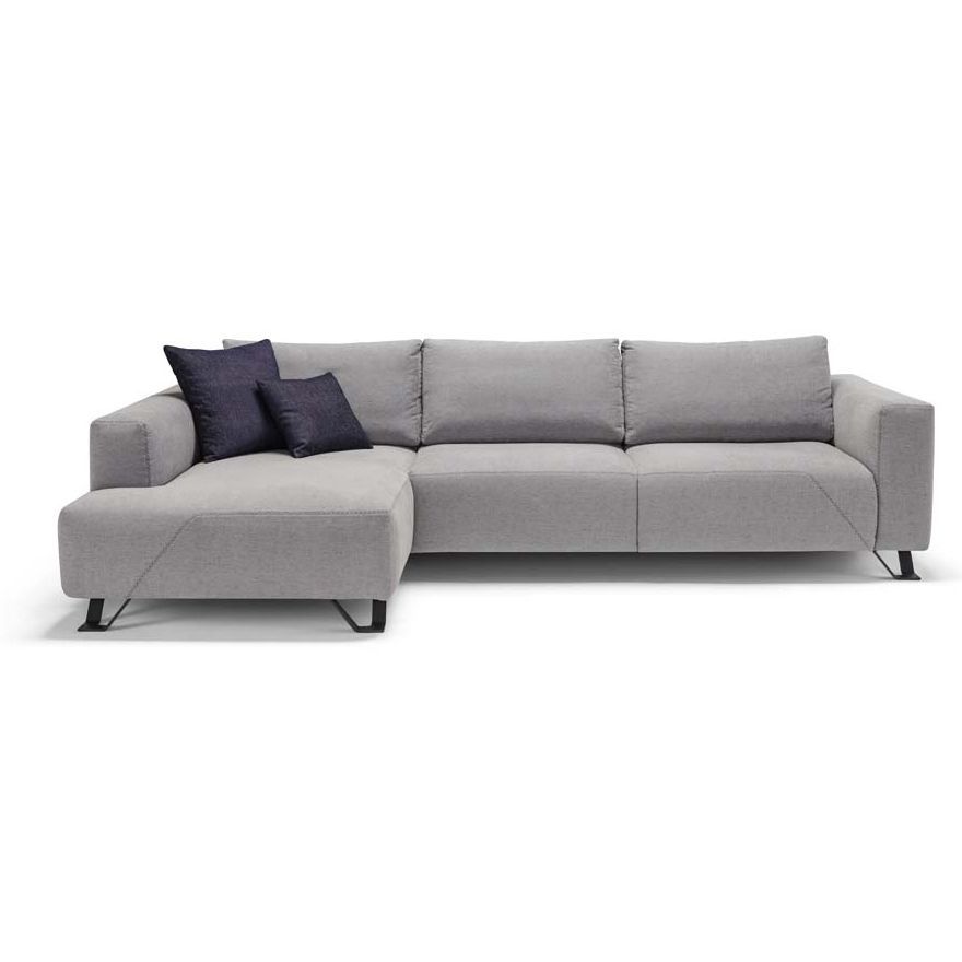 Sofá modular - SIMPLE - Dienne Salotti srl - cama / gris / de tejido