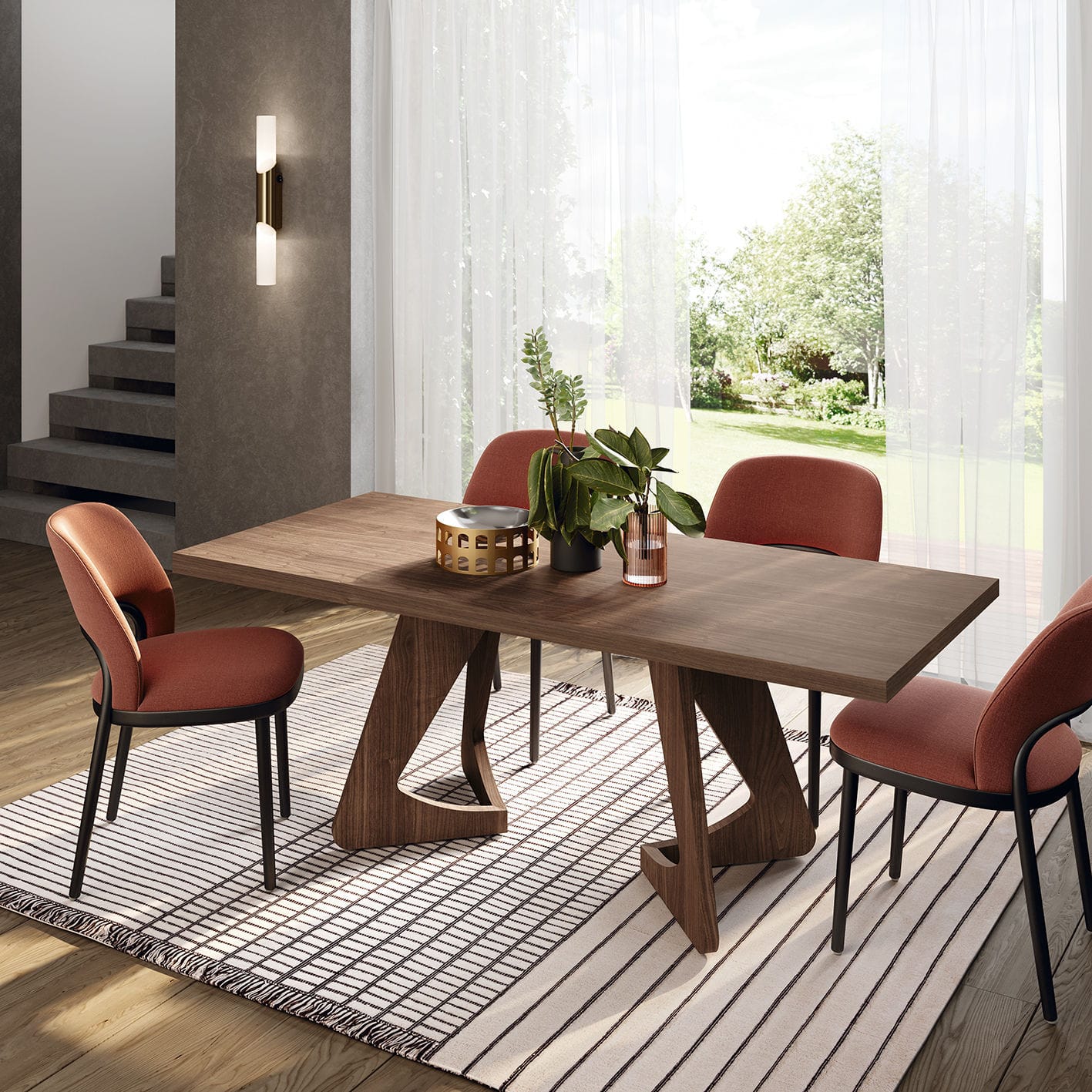 Mesa contemporánea - Lsd - Mobenia - de MDF lacado / de cerámica / de ...