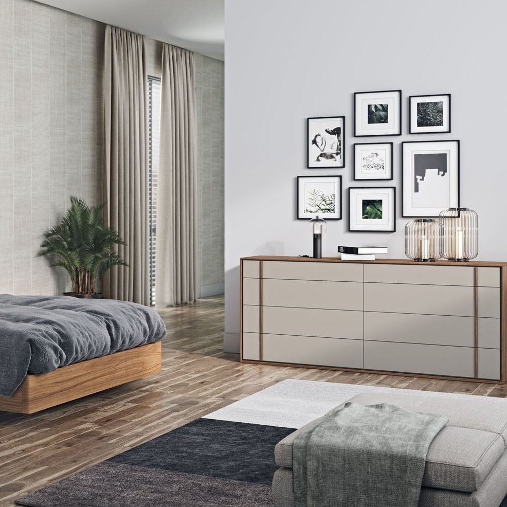 Cómoda alta - NEWTOP 8 - EMEDE - contemporánea / de madera lacada ...