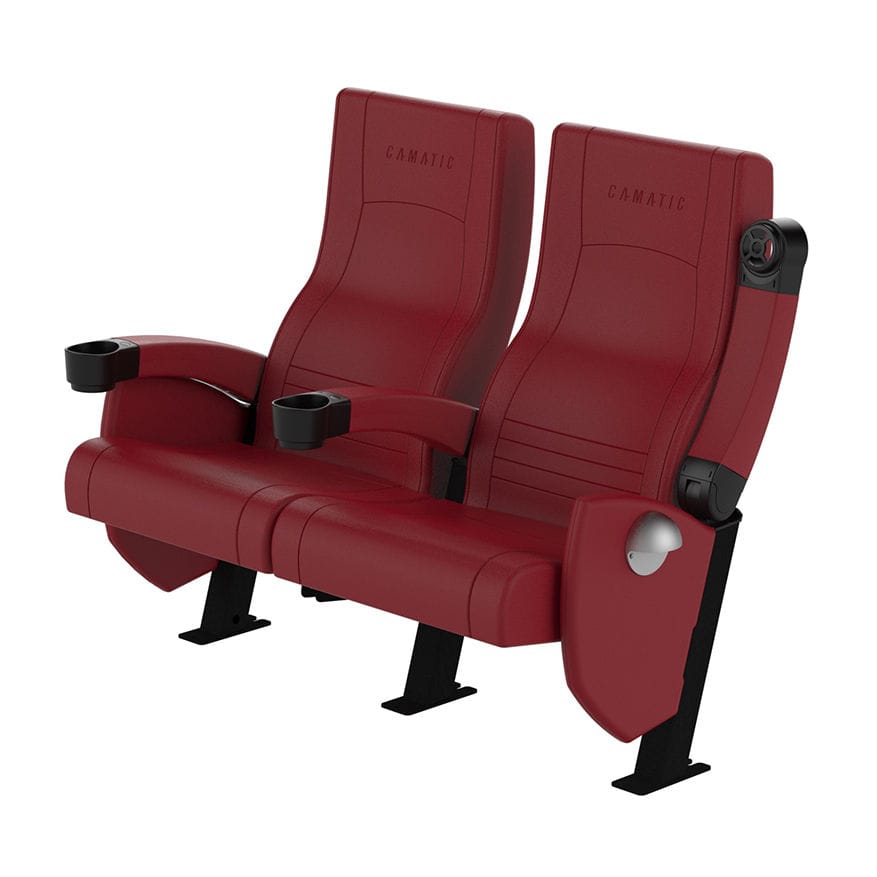 Butaca de cine de tejido - ODEON FIXED - Camatic Seating - de cuero ...