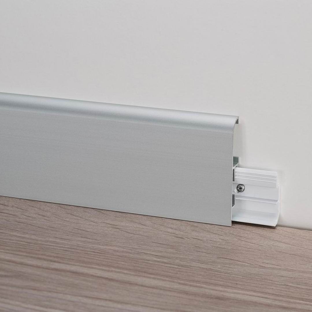 Zócalo blanco - LINE 93 - PROFILPAS - gris / de metal / rectangular