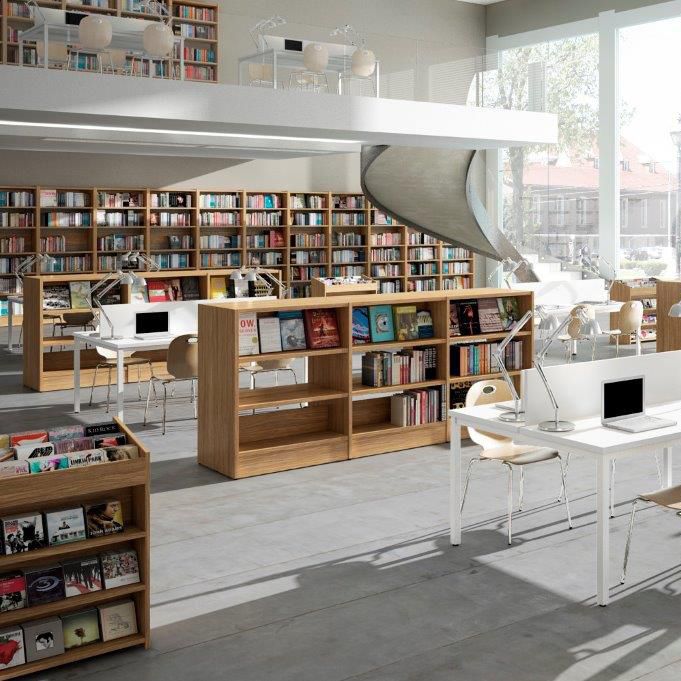 Biblioteca modular - MENTOR - EMOBOK - alta / baja / biombo