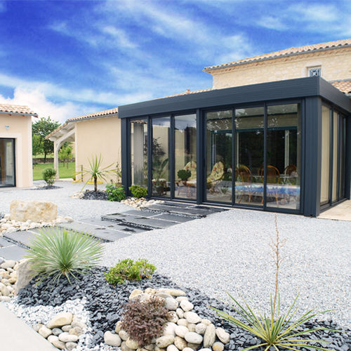 Veranda autoportante - ZENITH - ESPACE LOUNGE - de aluminio / de ...