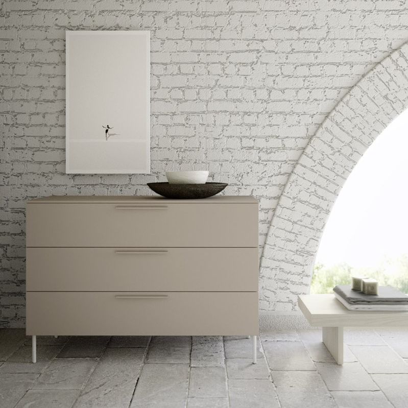 Cómoda contemporánea - PRAGA - cinquanta3 - de madera lacada / no especificado / marrón