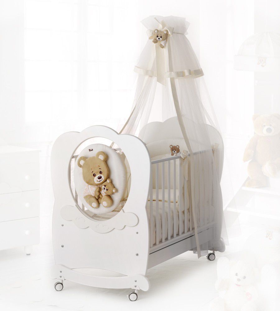 Cama para bebé contemporánea - ABBRACCI - Baby Expert - con ruedas / de ...