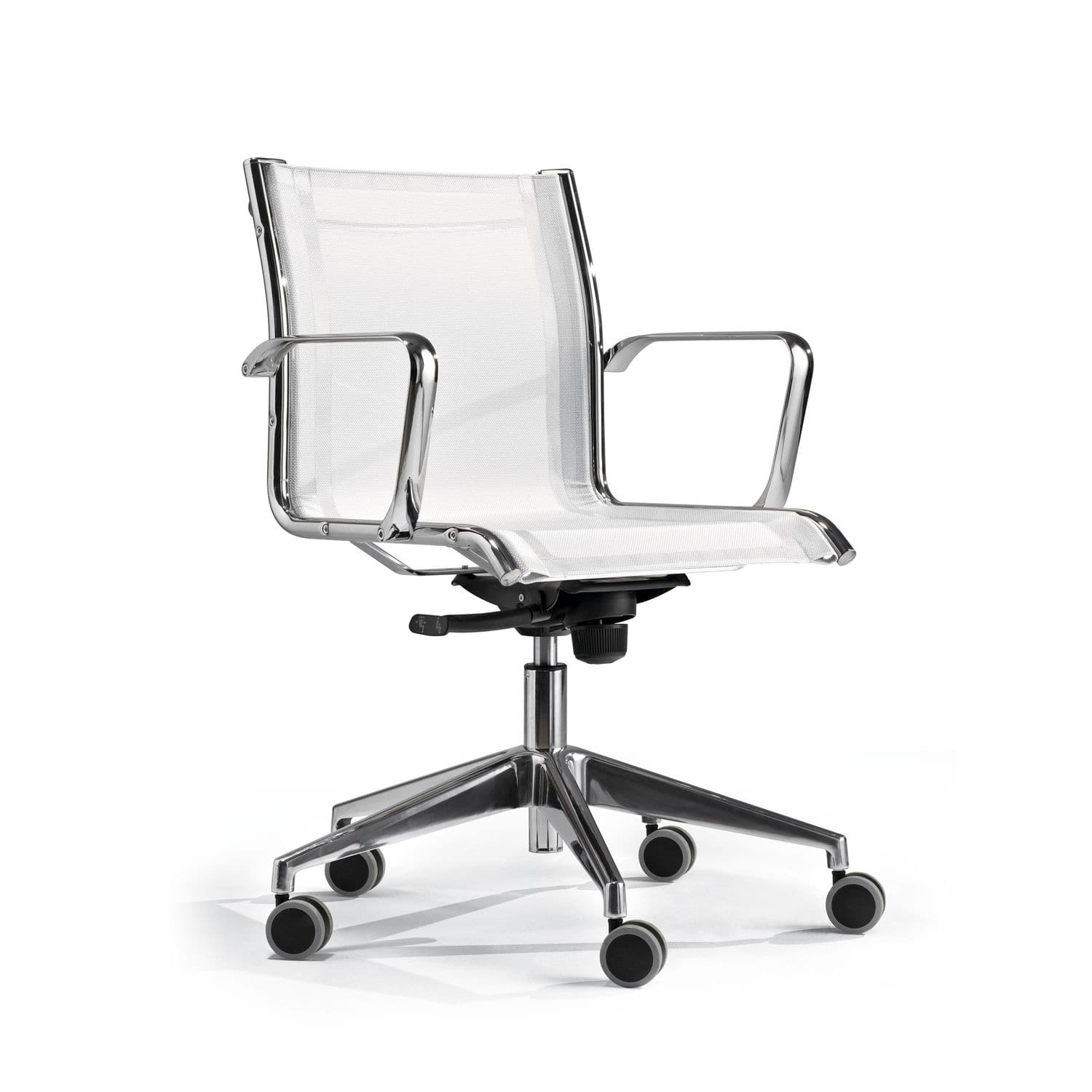 Sillón de oficina contemporáneo - SKY RETE - Milani - en malla / blanco ...