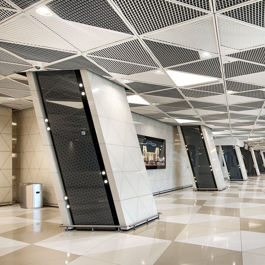 Falso techo de metal - MESH - Tacer Ltd. - tipo panel / decorativo