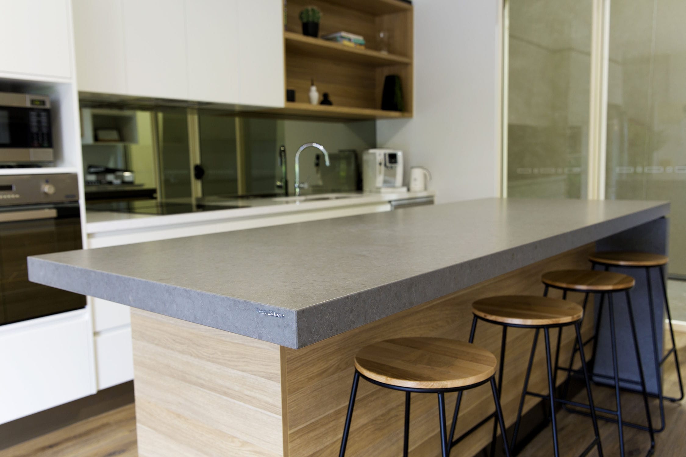 Encimera de piedra reconstituida - NOBLE CONCRETE GREY - Technistone a ...