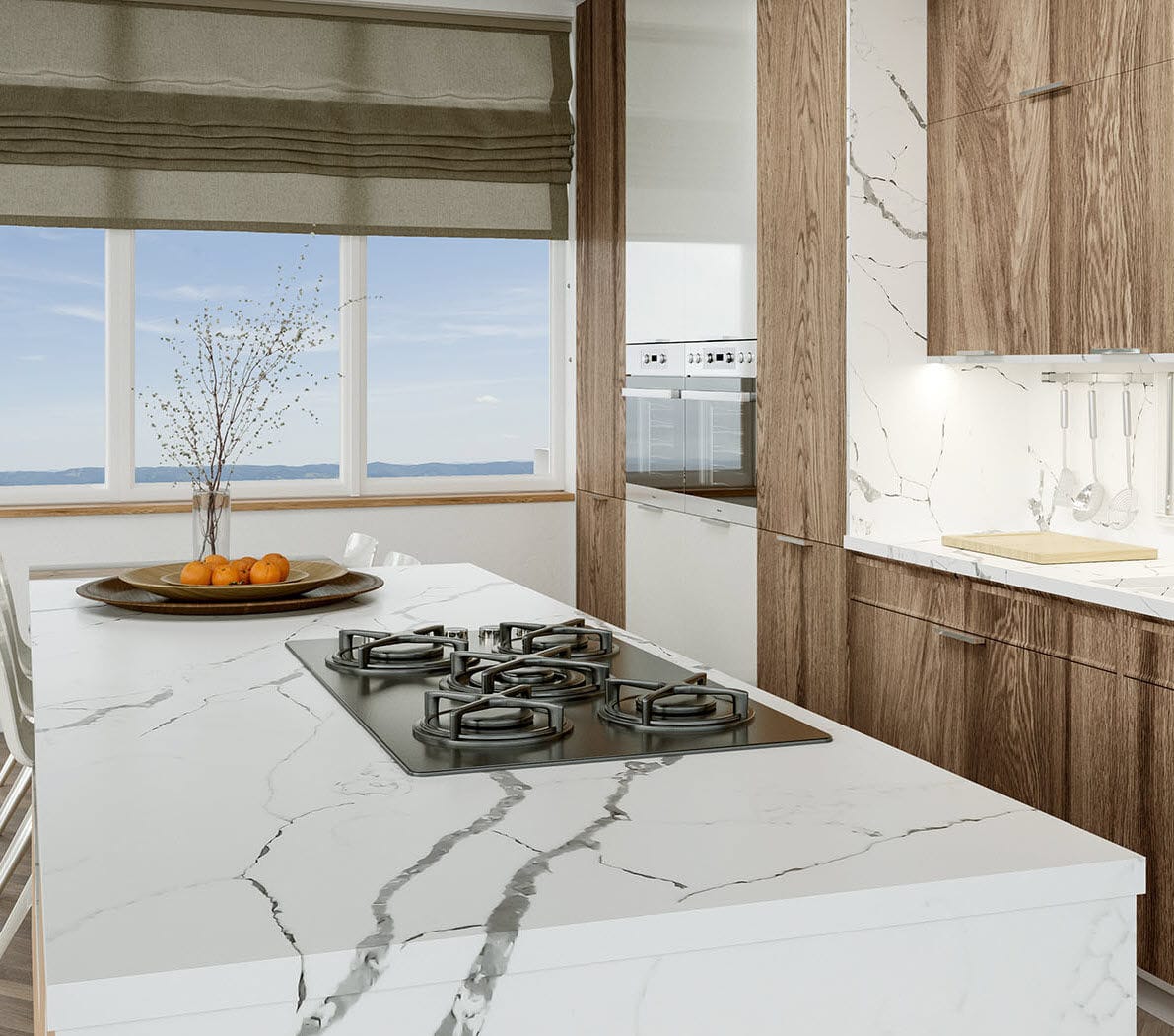 Encimera de piedra reconstituida - SERENITY CRYSTAL CALACATTA SILVA ...