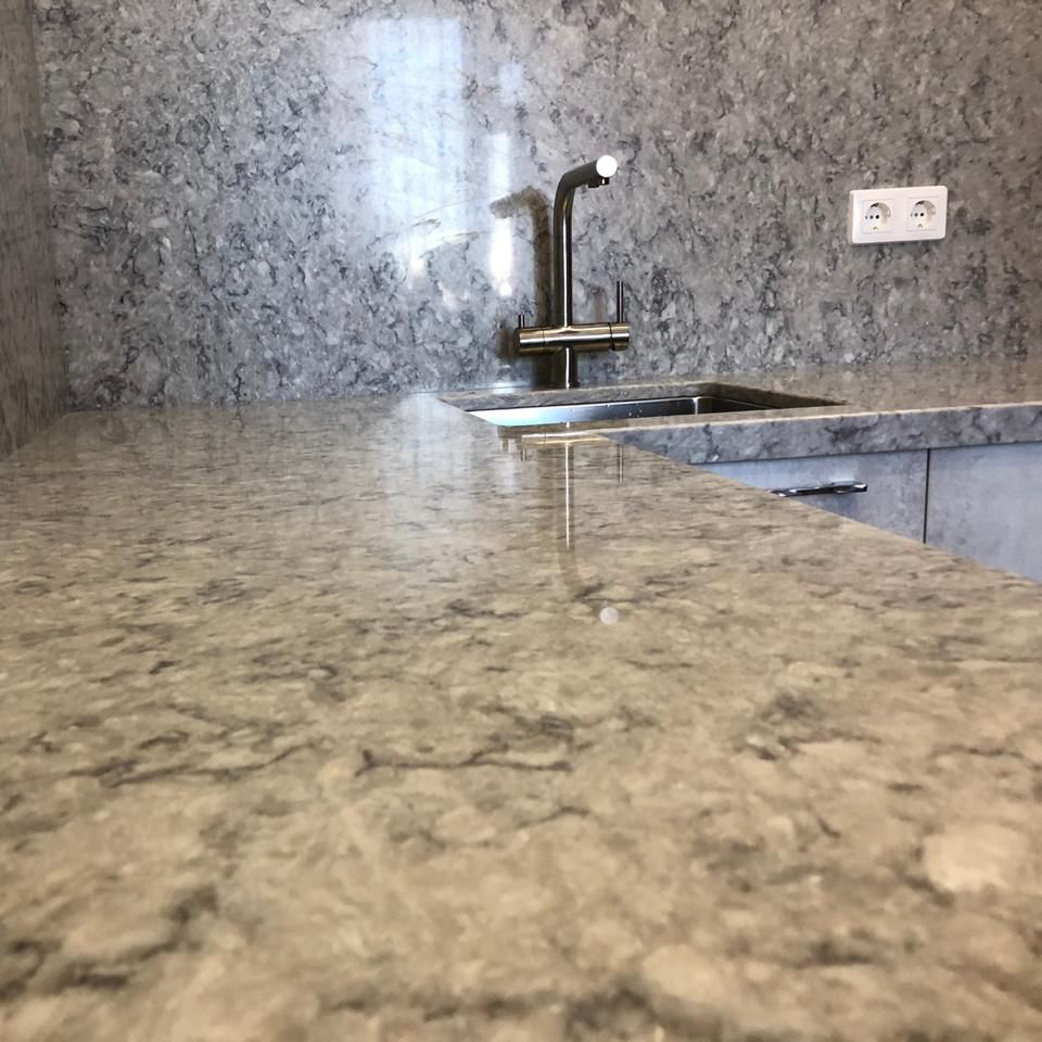 Encimera de piedra reconstituida - NOBLE PERLATO LUNA - Technistone a.s ...