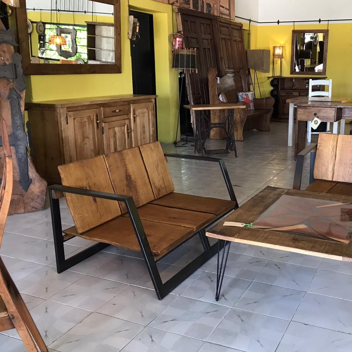 Sillón bajo de estilo rústico - AUX-62 - El roure vell - de roble / de ...