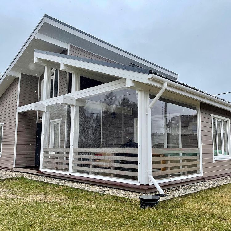 Lona impermeable de PVC - Transparent - Pikkuna - para terraza / para ...