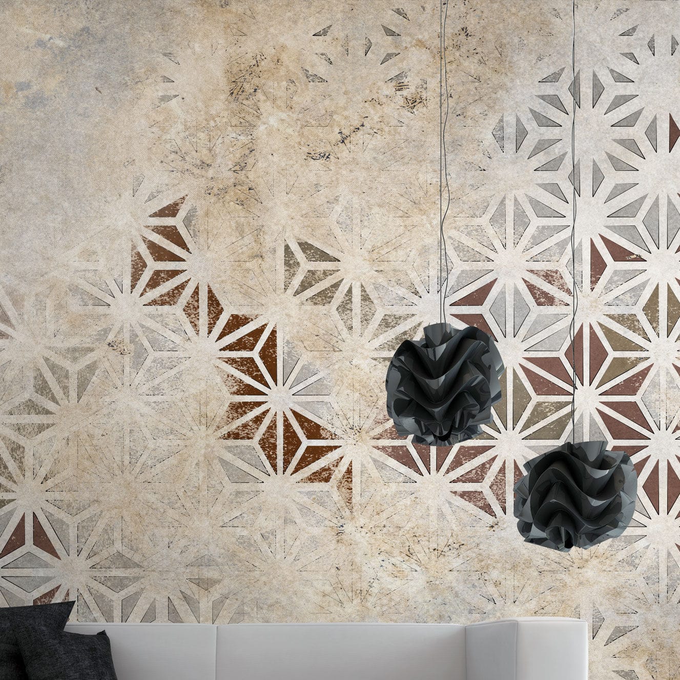 Papel pintado contemporáneo - ARCHEO - INSTABILE LAB - con motivos decorativos / con motivos ...