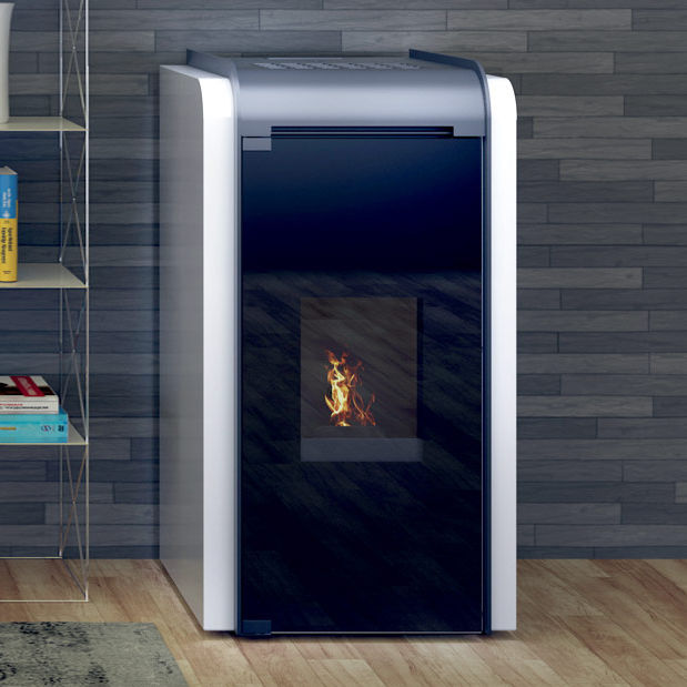 Termoestufa de pellets - CALYPSO 24 - LineaVz - contemporánea / de ...