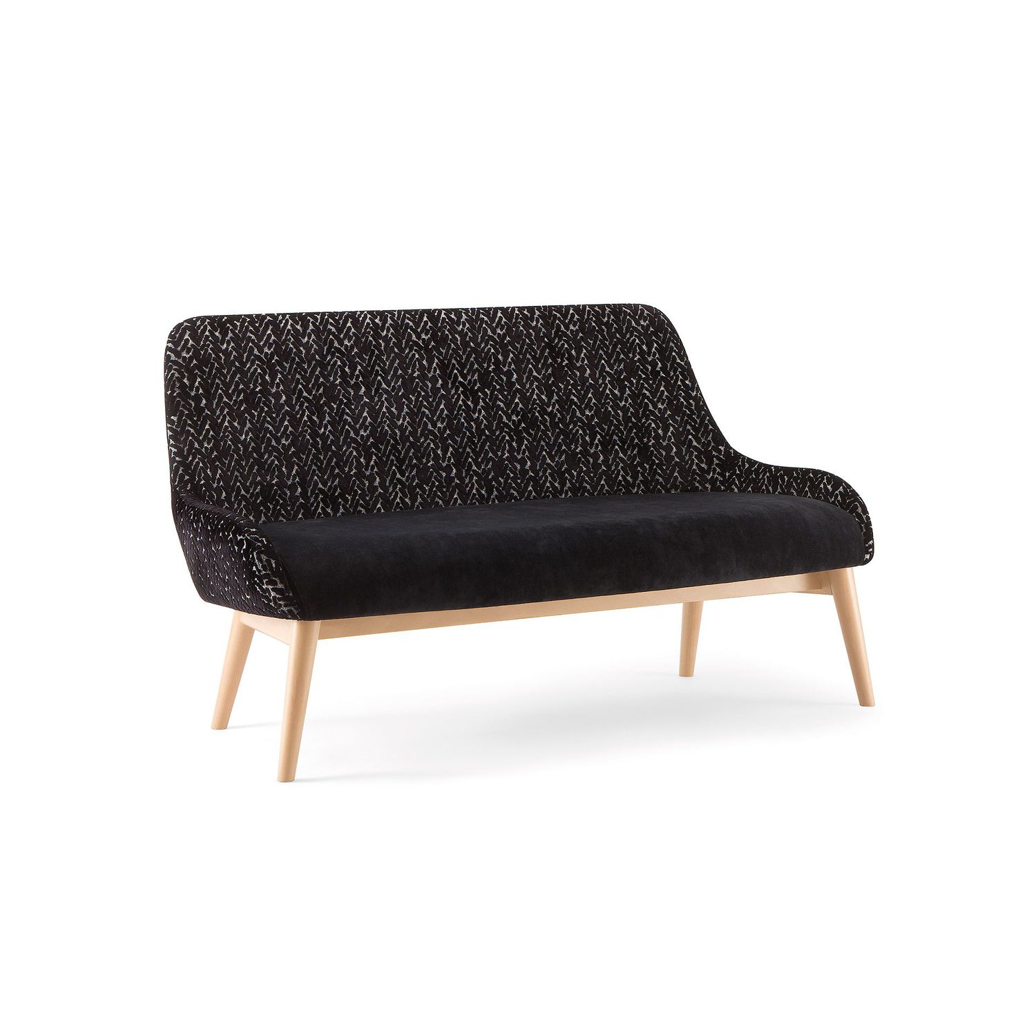 Banqueta contemporánea - 30 058 DT - TIROLO SRL - de tejido / para ...