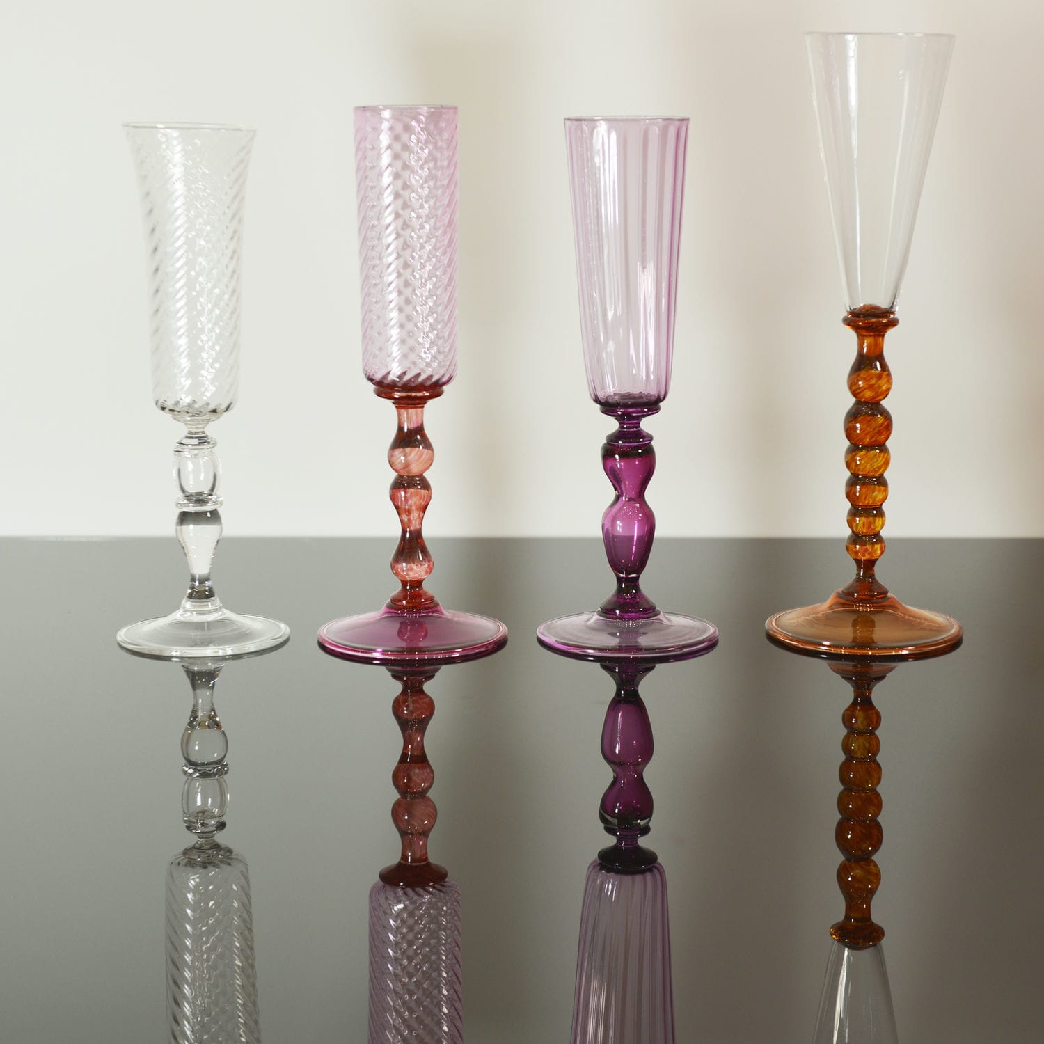 Copa de cava de vidrio - IVY ROSE™ - Amel Chamandy® Designs - para el ...