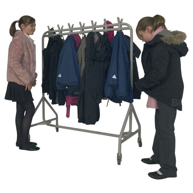 Perchero contemporáneo - ambic educational - de metal / con ruedas ...