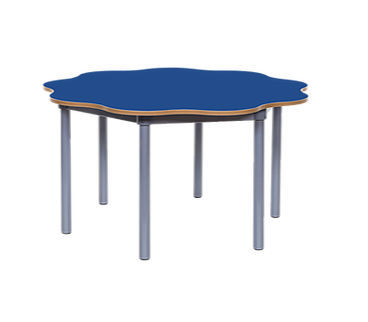 Mesa contemporánea - KCTAB4 - WILLOWBROOK Education - de madera / con base metálica / rectangular